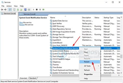 [solved] windows could not connect to the system event notification