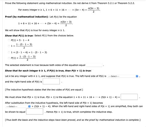 solved prove the following statement using mathematical