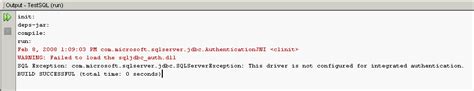 accessing sql server on netbeans using jdbc part 3 troubleshooting