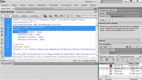 Curso De Dreamweaver Cs6 Fatiando Um Layout Aula 131 Youtube