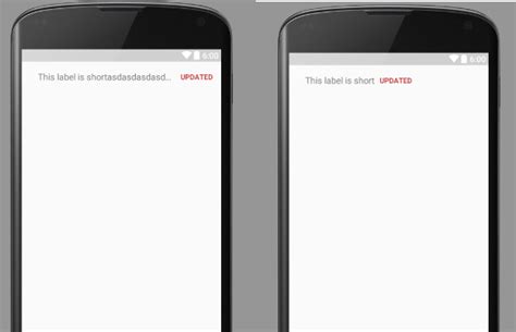 android fixed width textview next to variable width textview stack