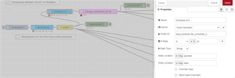 node red fan control schedule and temp node red home assistant