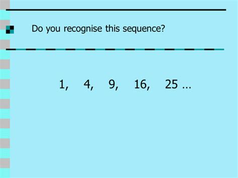 Algebra Level 7 Intro To Quadratic Sequences Teaching Resources