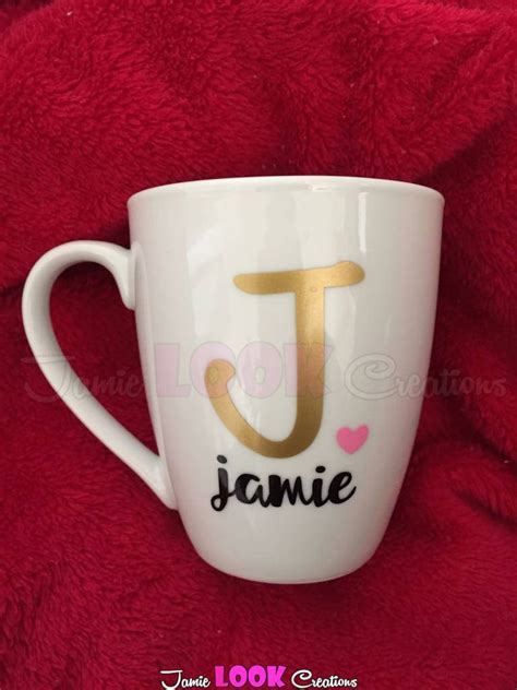 Taza De Nombre Personalizado Taza De Monograma Personalizada Taza De