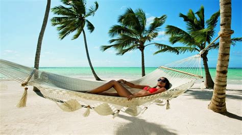 Wallpaper Sunlight Sea Beach Palm Trees Relaxation Relaxing Sun