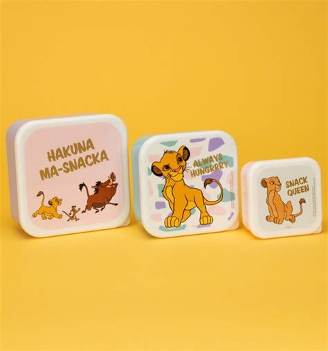 The Lion King Set Of Three Snack Boxes