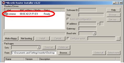 manual netinstall mikrotik wiki