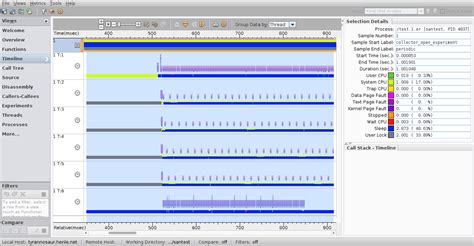 multithreading thread utilization profiling on linux