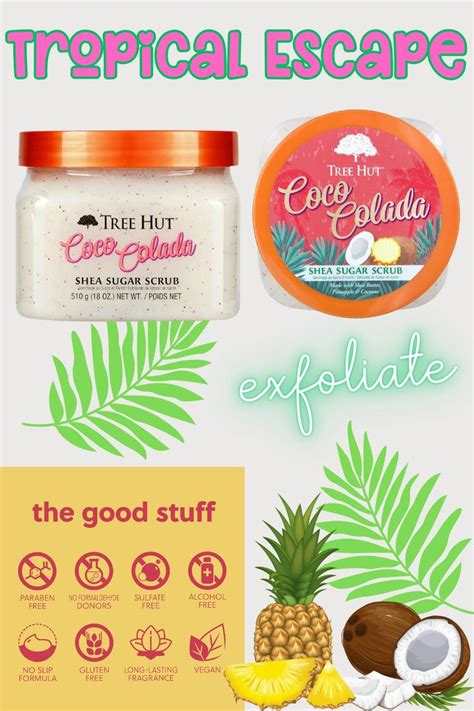 Tree Hut Shea Sugar Scrub Coco Colada 18 Oz Ultra Hydrating And