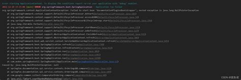 解决 高版本springboot整合swagger 启动报错failed to start bean