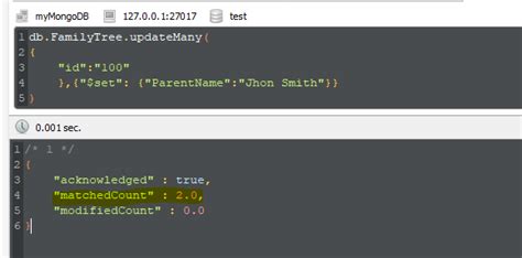 does mongodb still update or overwrite a document if the values will be