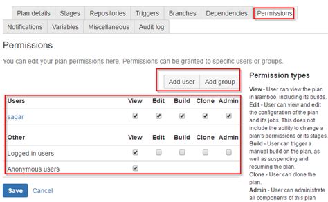 configuring build plan permissions in bamboo