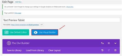 how to create a scrollable text preview tablet with divi elegant