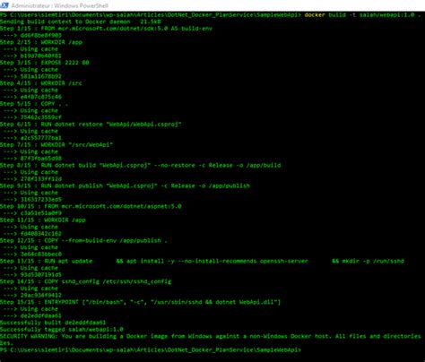 deploy asp 5 webapi container to azure web app service