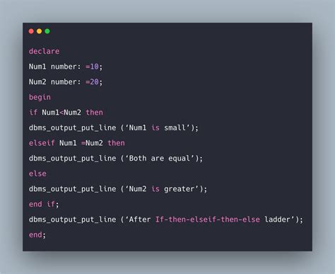 sql if else statement example pl sql if else tutorial