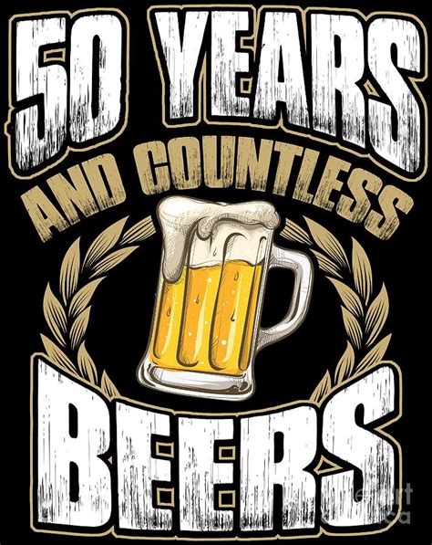 Cheers And Beers To 50 Years Printable Sign 50th Birthday 44 Off