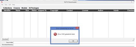 python error installing nltk supporting packages nltk