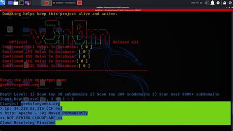 venom pentesting testing scanner geeksforgeeks