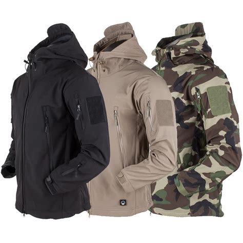 Y2k Military Shark Skin Soft Shell Jackets Men Tactical Windproof