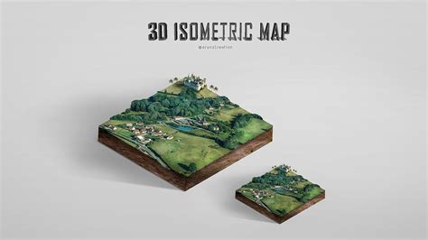 photoshop 3d isometric map manipulation tutorial isometric map