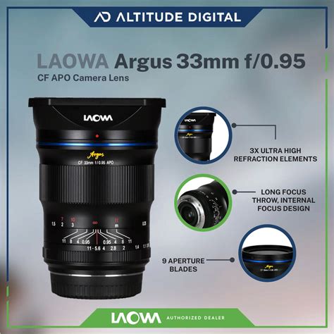 Laowa Argus 33mm F0 95 Cf Apo Lens Pre Order