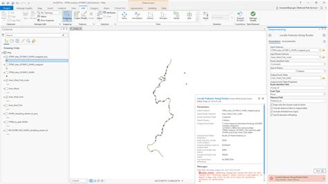 locate features along routes tool pro specific p esri community