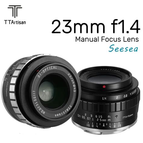 Ttartisan 23มิลลิเมตร F1 4โฟกัสแบบแมนนวล Aps C เลนส์คงที่สำหรับ Canon M
