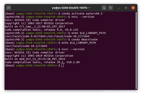 如何在ubuntu 20 04的anaconda不同环境中安装不同的cuda版本（2020年8月） anaconda安装不同版本的cuda