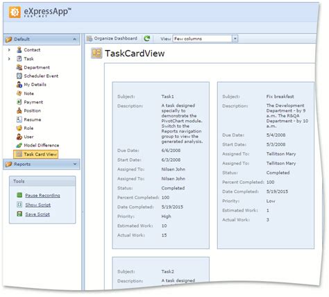 how to show a custom data bound control in an xaf view asp