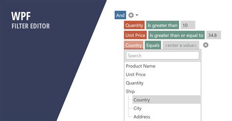 wpf filter editor