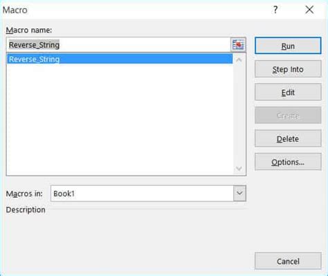 how to reverse a text string in excel using formula and vba