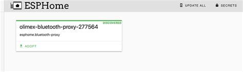 how to adopt the olimex poe board without wifi credentials esphome