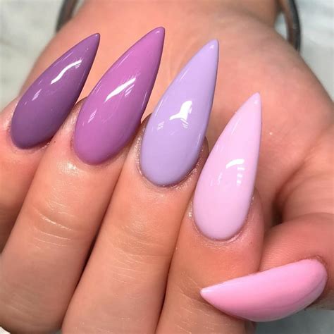Purple Stiletto Nails Purple Stiletto Nails Krasivye Nogti Fioletovye