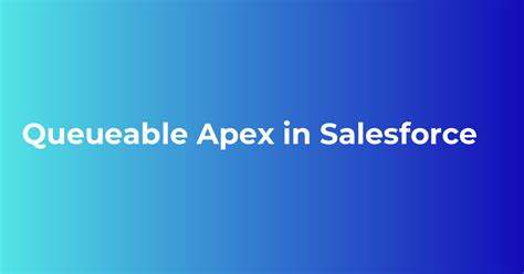queueable apex in salesforce eshopsync