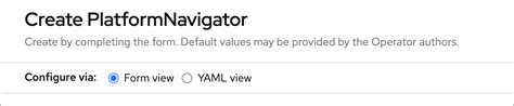 Platform Navigator Deployment
