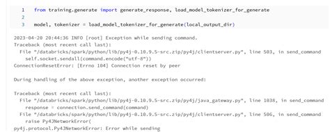 connectionreseterror [errno 104] connection reset by peer · issue 54