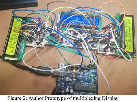 multiplexed 4 lcd display using arduino uno engineering