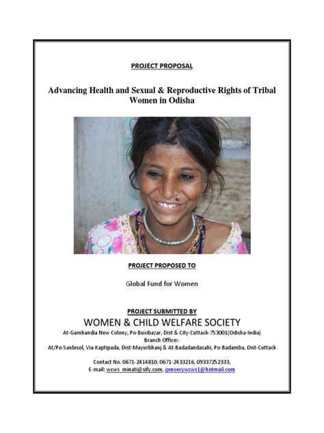 Project Proposal On Advancing Health And Sexual And Reproductive Rights