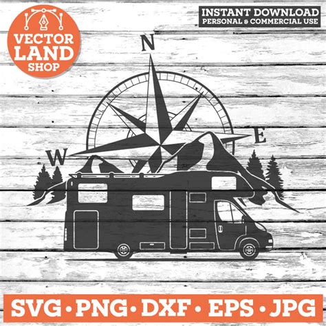 Motorhome Svg Caravan Svg Camping Svg Wohnmobil Svg Wohnwagen Svg