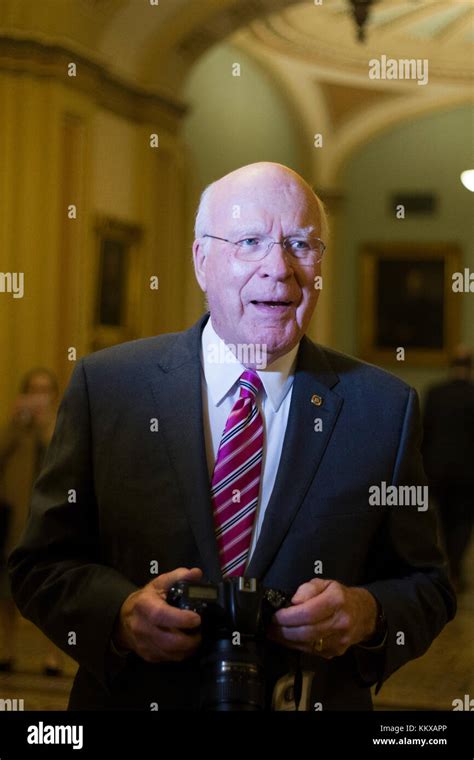 United States Senator Patrick Leahy Democrat Of Vermont Takes