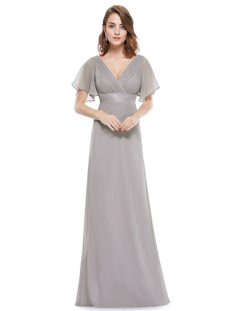 Ever Pretty Cap Sleeve Bridesmaid Dresses Long Chiffon Summer Party