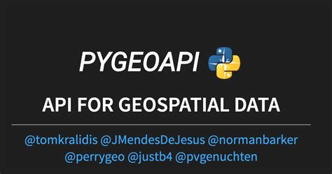 pygeoapi an ogc api to geospatial data
