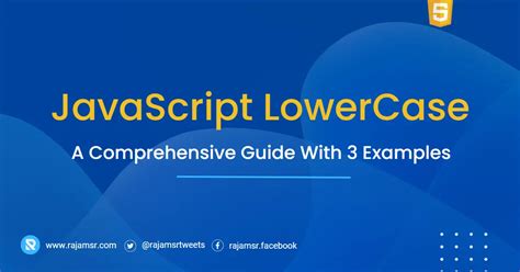 javascript lowercase how to convert strings easily msr