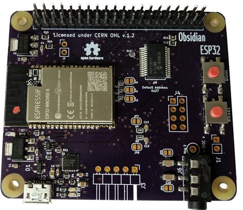 obsidian esp32 board follows raspberry pi model a form factor