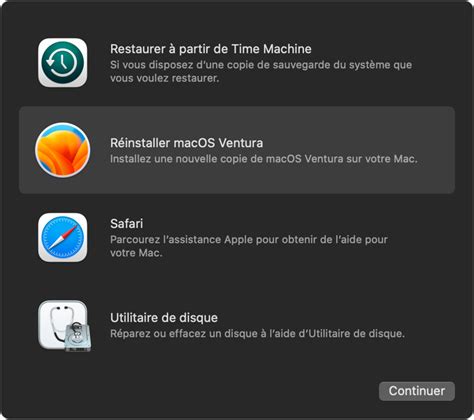 réinstallation de macos assistance apple fr