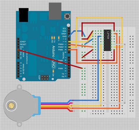 breadboard layout arduino lesson 16 stepper motors adafruit
