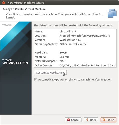 create virtual machine using vmware workstation 11 on