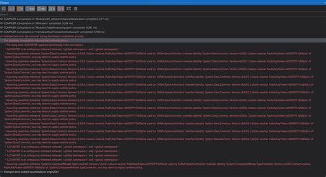 error while publishing code unexpected error has occurred during the