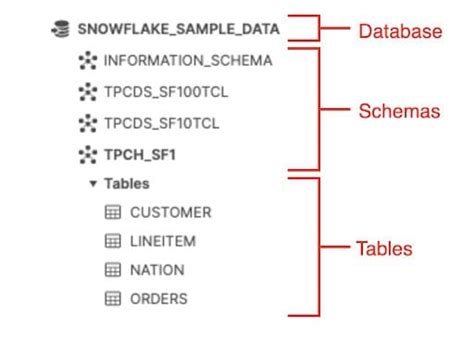 the four parts of a snowflake query