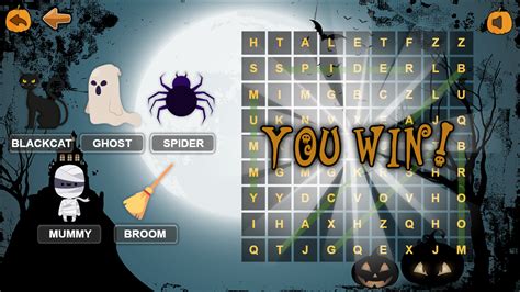 halloween word search html5 game construct 3 source code by jmneto
